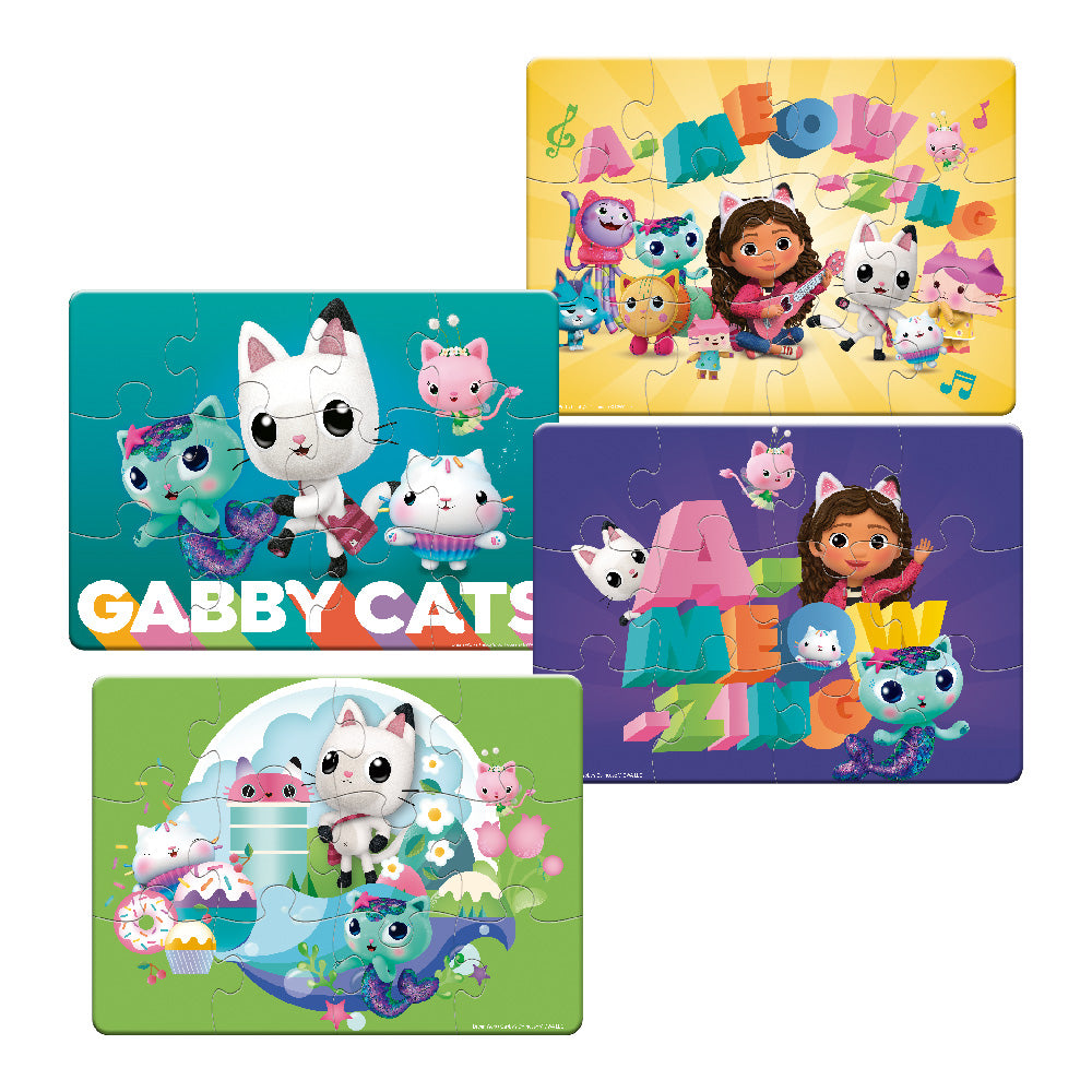 Rompecabezas 4 en 1 Gabby´s Dollhouse – Novelty Corp.
