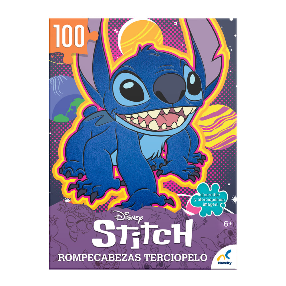 Rompecabezas Stitch Terciopelo 100 Piezas | Disney | Novelty Ediciones ...