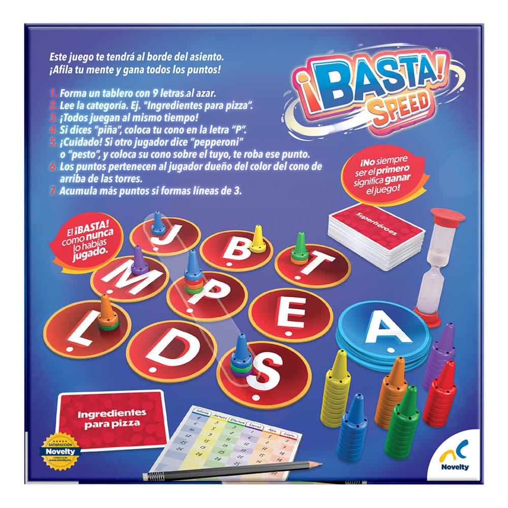 Juego De Mesa En Familia Basta Speed – Novelty Corp.