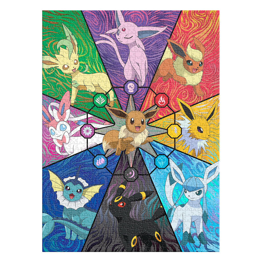 Rompecabezas Pokémon Eevee Original 1000 Piezas Con Todas Sus