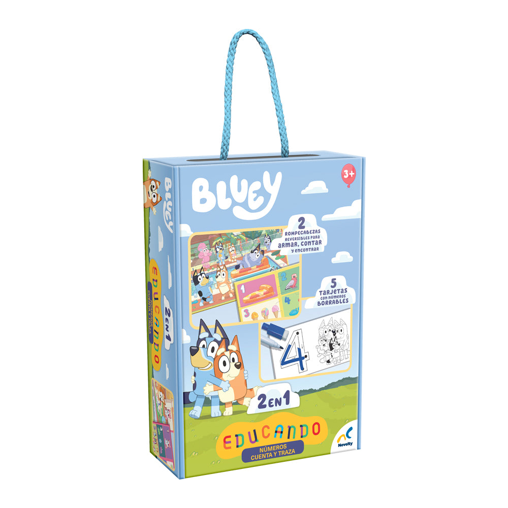 Juego Educativo Bluey: Números Cuenta y Traza – Novelty Corp.