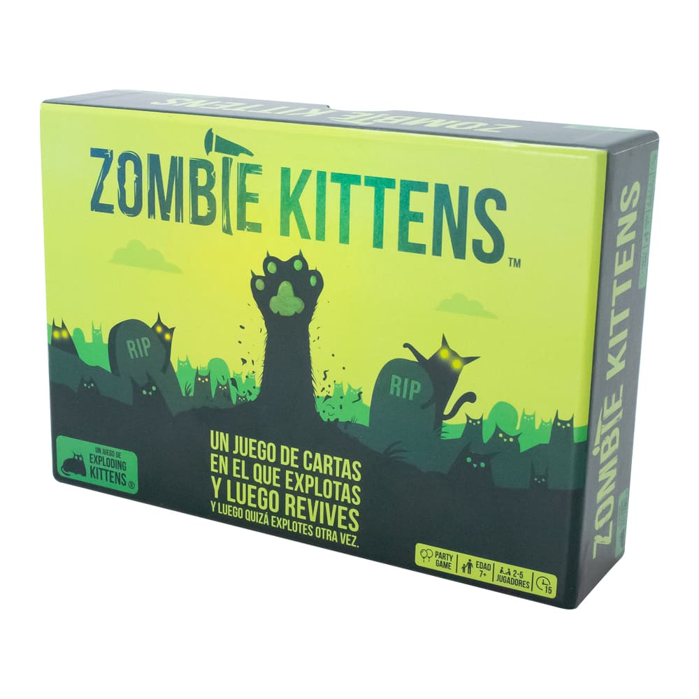 Exploding Kittens Zombie Kittens – Juego de Cartas Revivido – Novelty Corp.