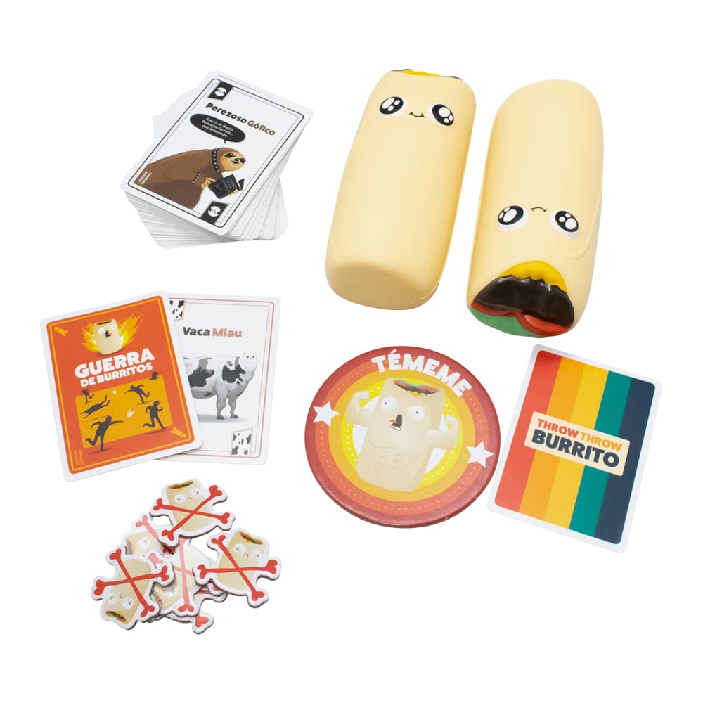 Throw Throw Burrito – Juego de Cartas y Burritos Inflables – Novelty Corp.