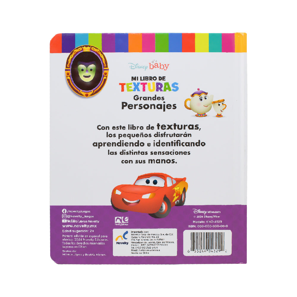 Mi Primer Libro con Texturas Disney: Grandes Personajes Novelty ...